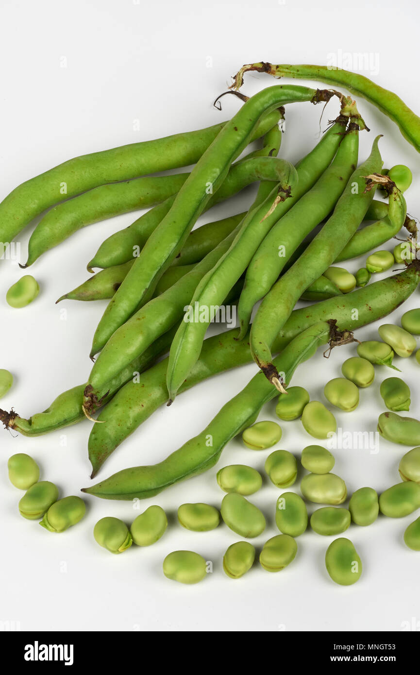 some organic beans on white background Stock Photo - Alamy