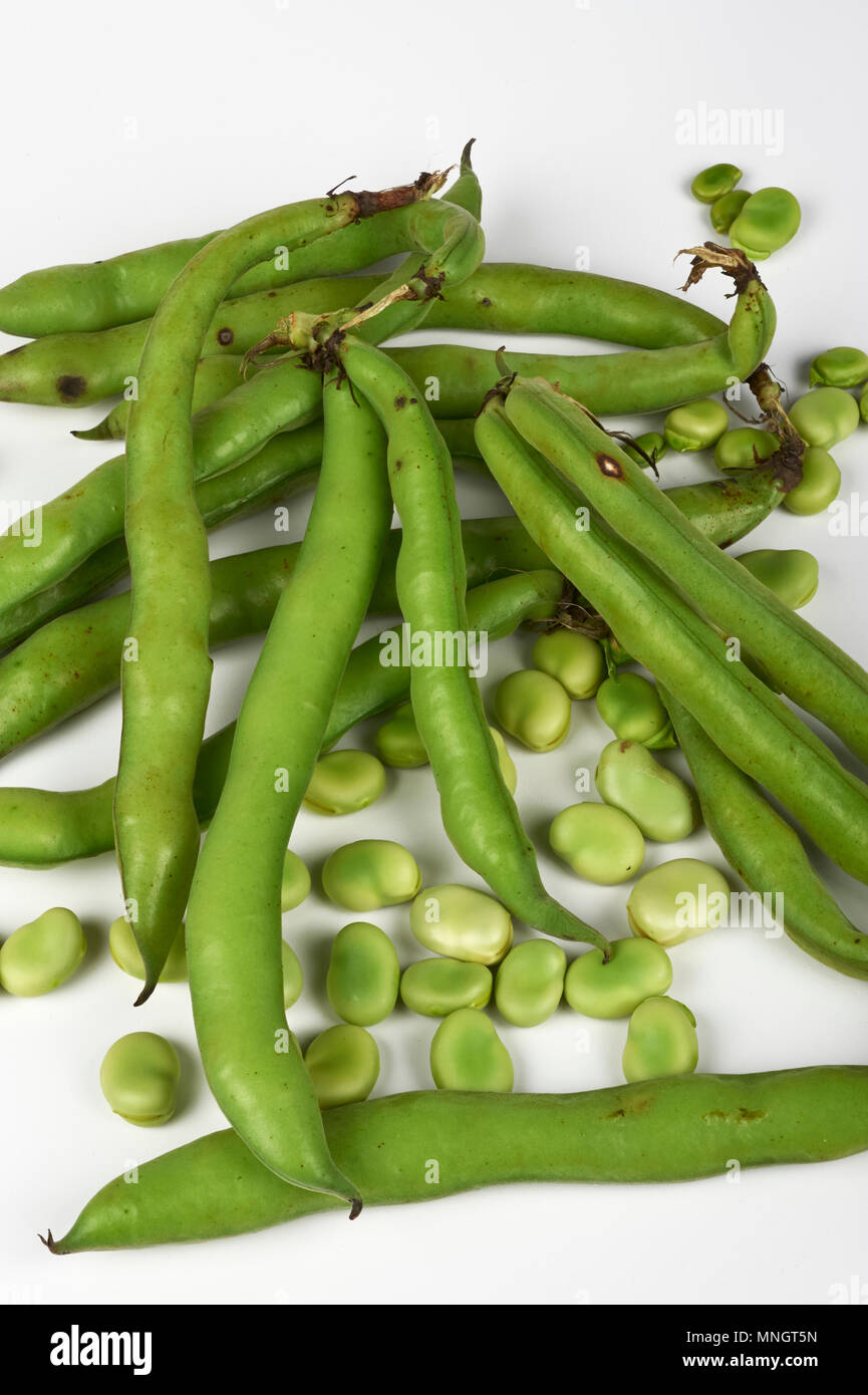 some organic beans on white background Stock Photo - Alamy