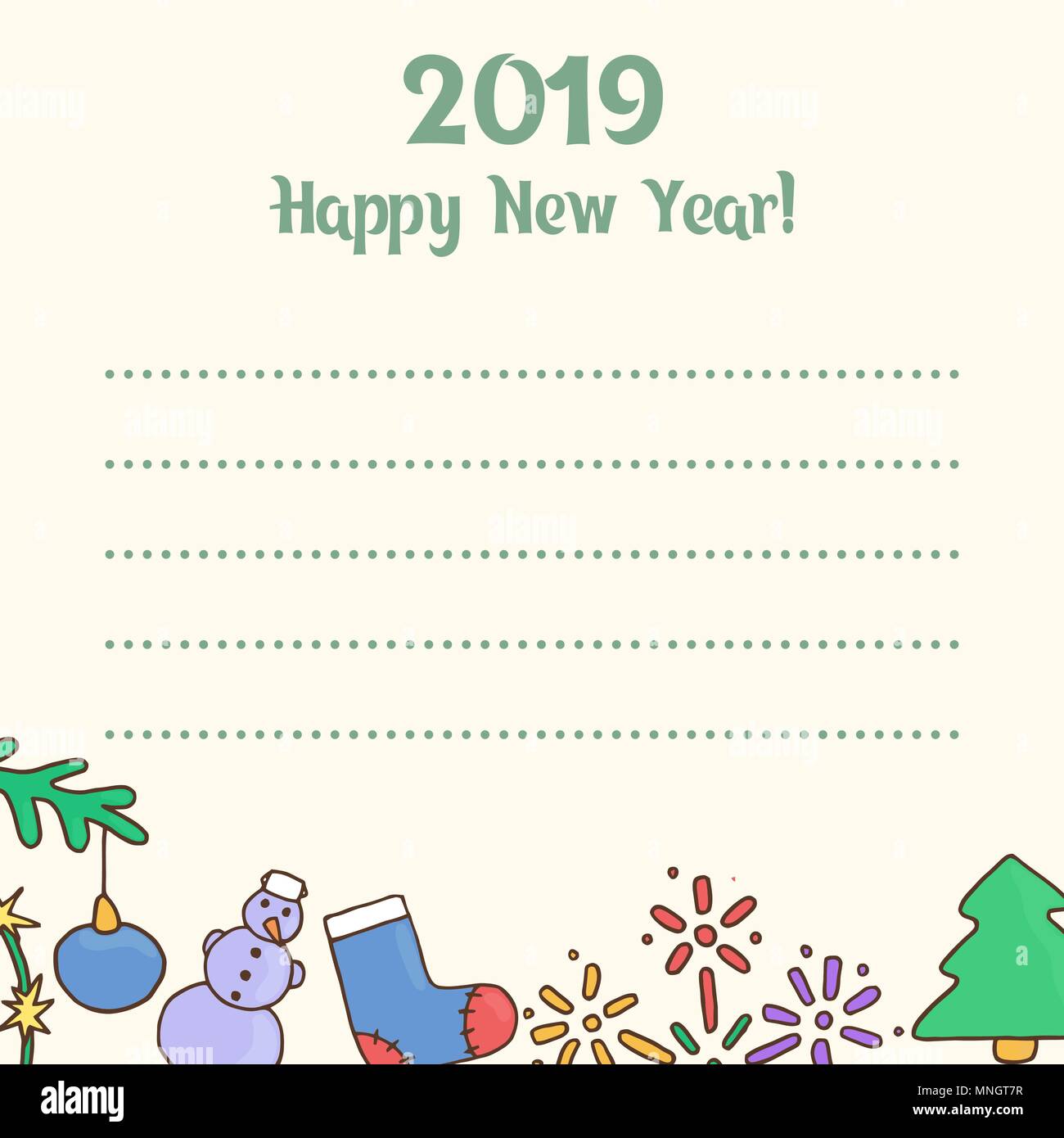2019 New Year Stock Vector Image & Art - Alamy