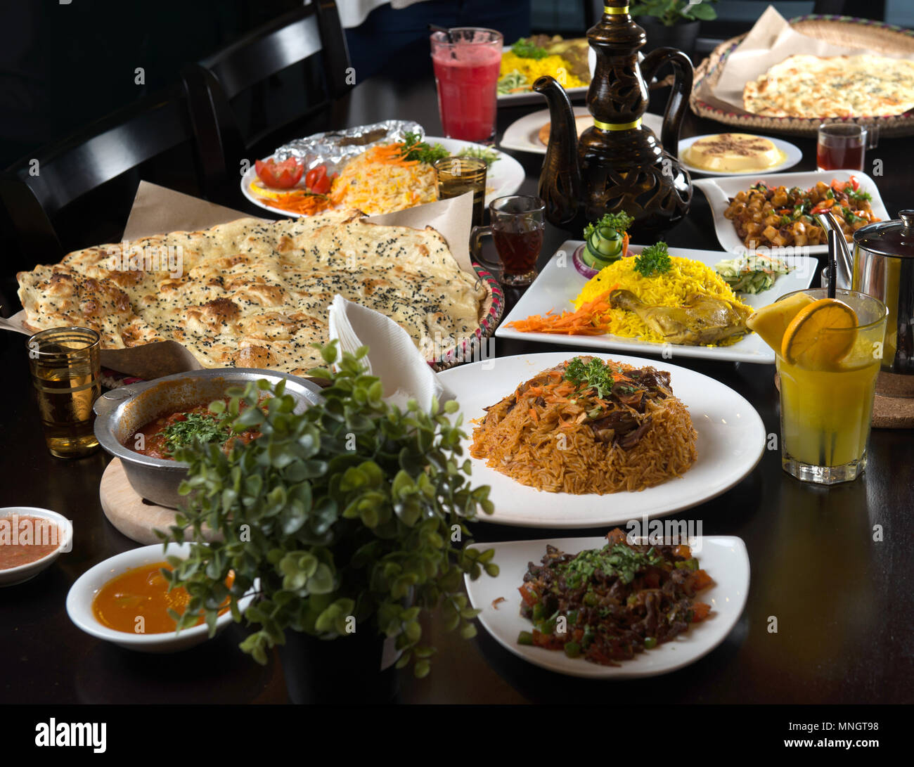 various arab foods Stock Photo - Alamy