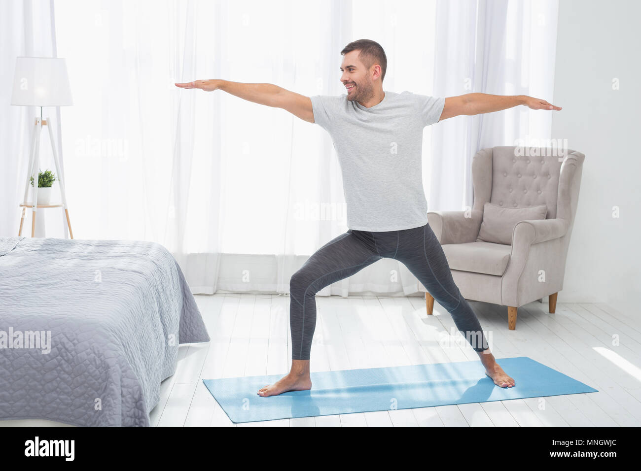 Full body positive male hi-res stock photography and images - Alamy