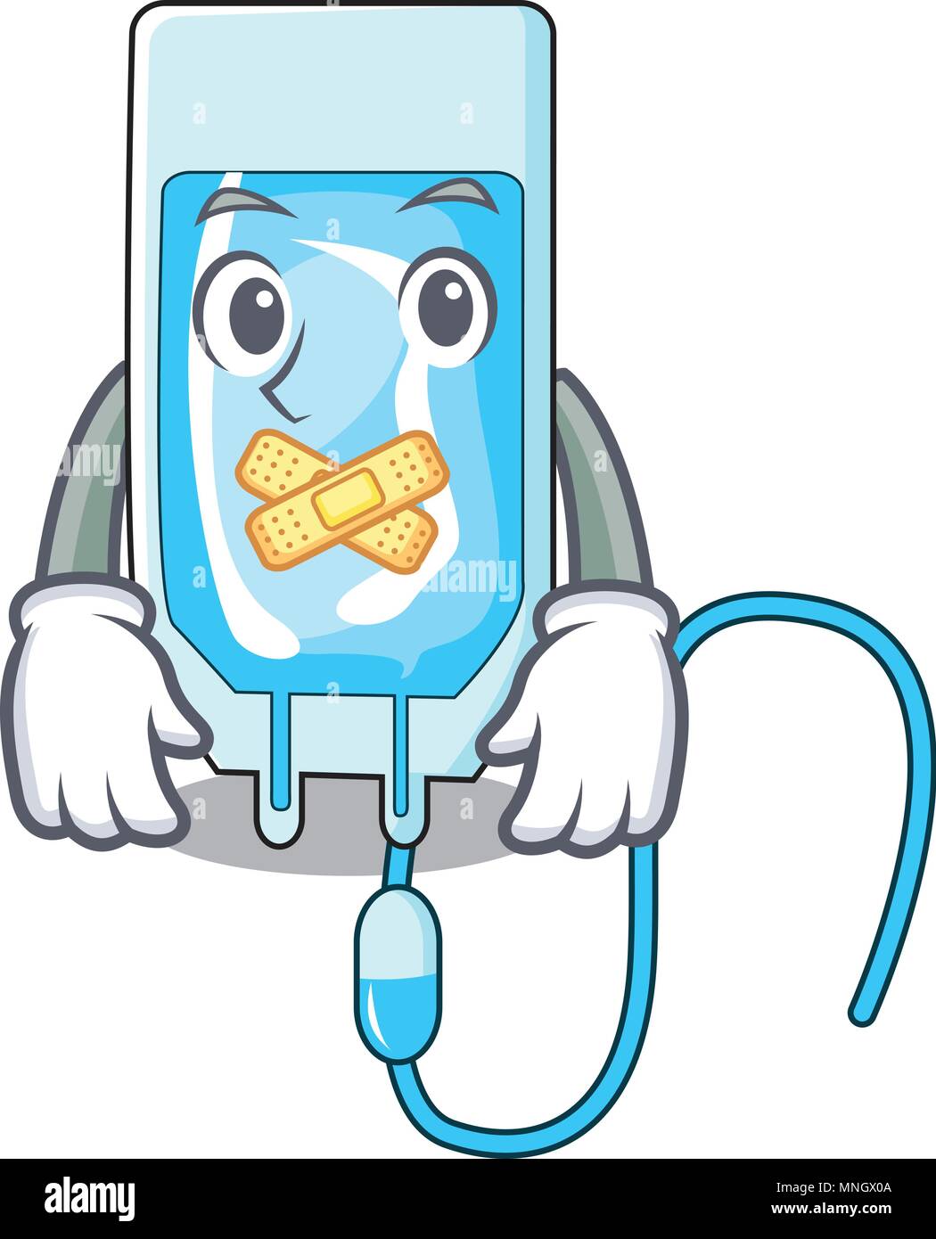 Silent infussion bottle mascot cartoon Stock Vector Image & Art - Alamy