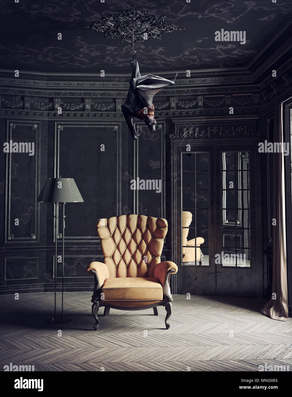 Vampire illustration 3d hi-res stock photography and images - Alamy