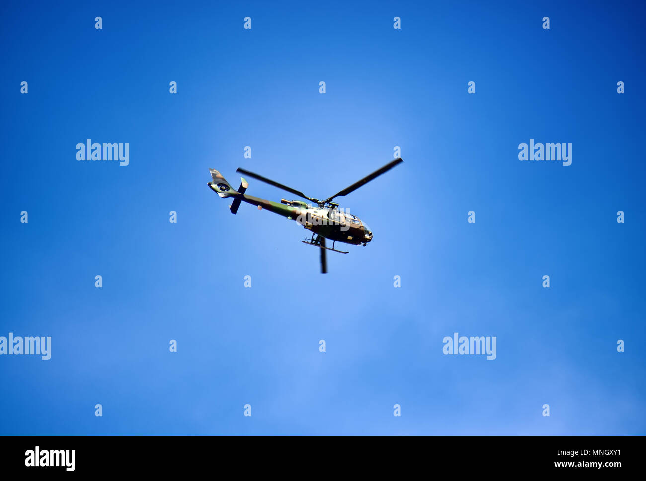 French air force. Helicopter Eurocopter Gazelle is French multi-purpose ...