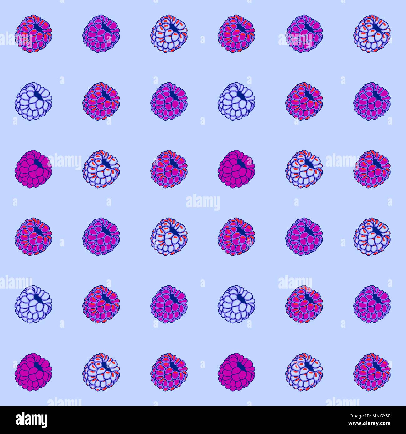 Seamless pattern with blackberries, summer harvest background. Endless ...