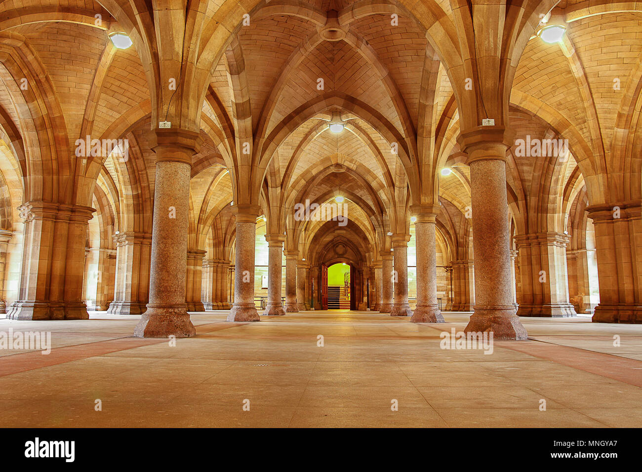 Glasgow University Arches Stock Photo - Alamy