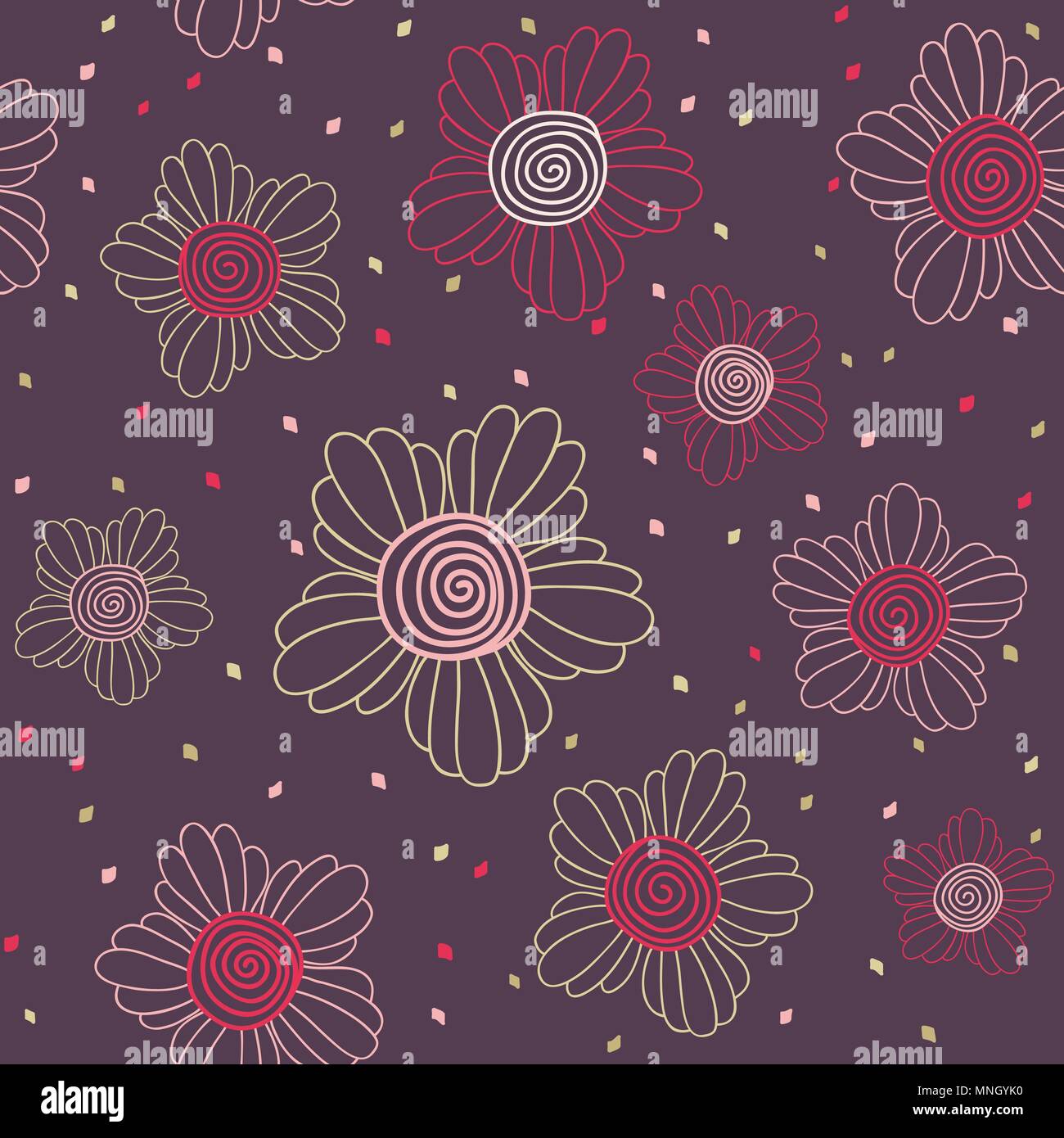 Simple Swirls And Flowers