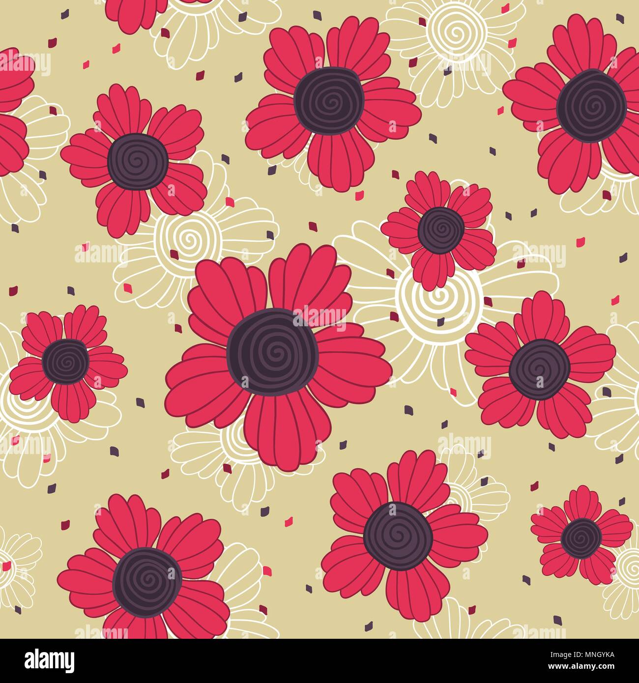 Simple Floral Swirl Patterns