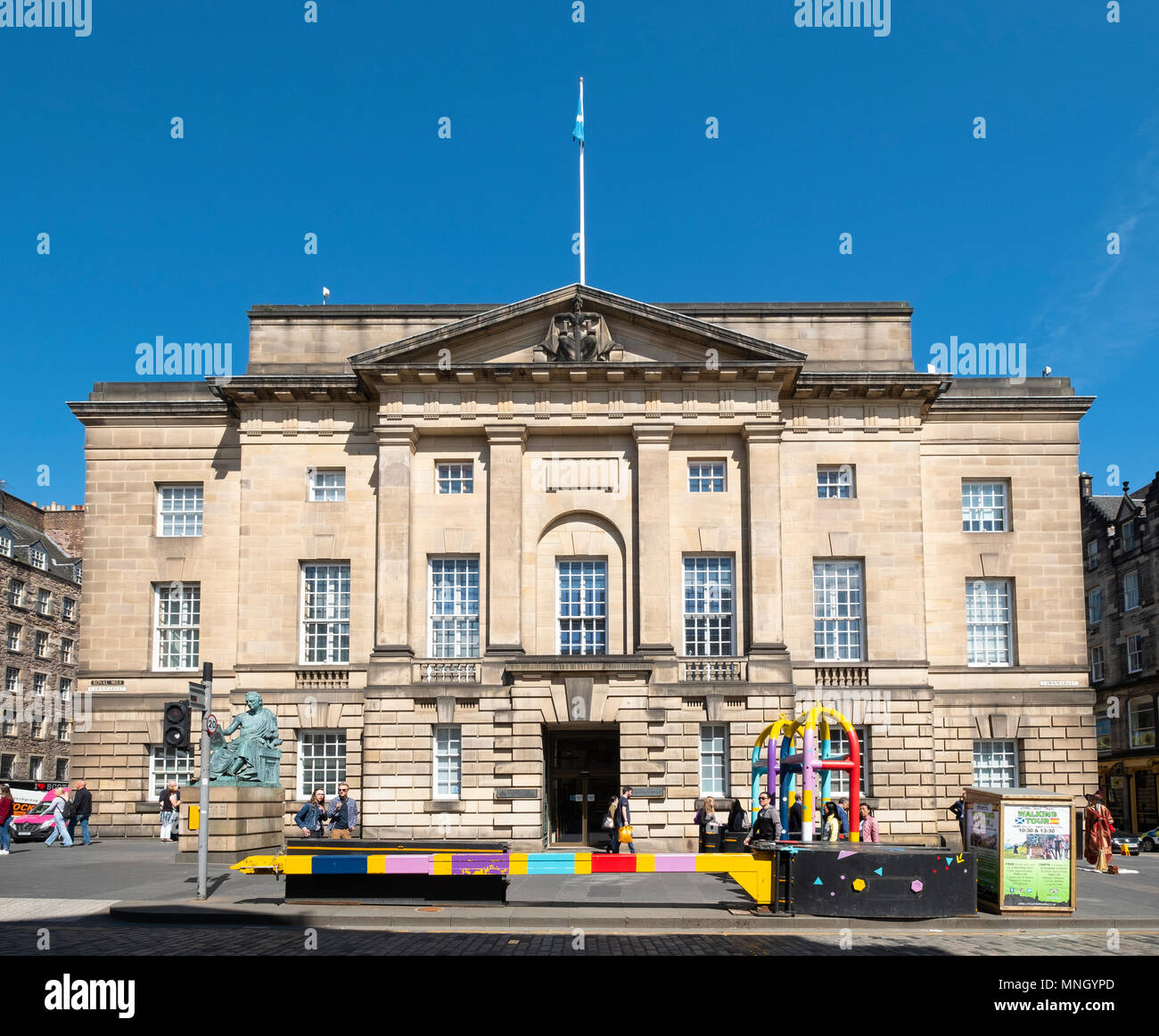 Exterior of the High Court of Justiciary on The Royal Mile in Edinburgh ...