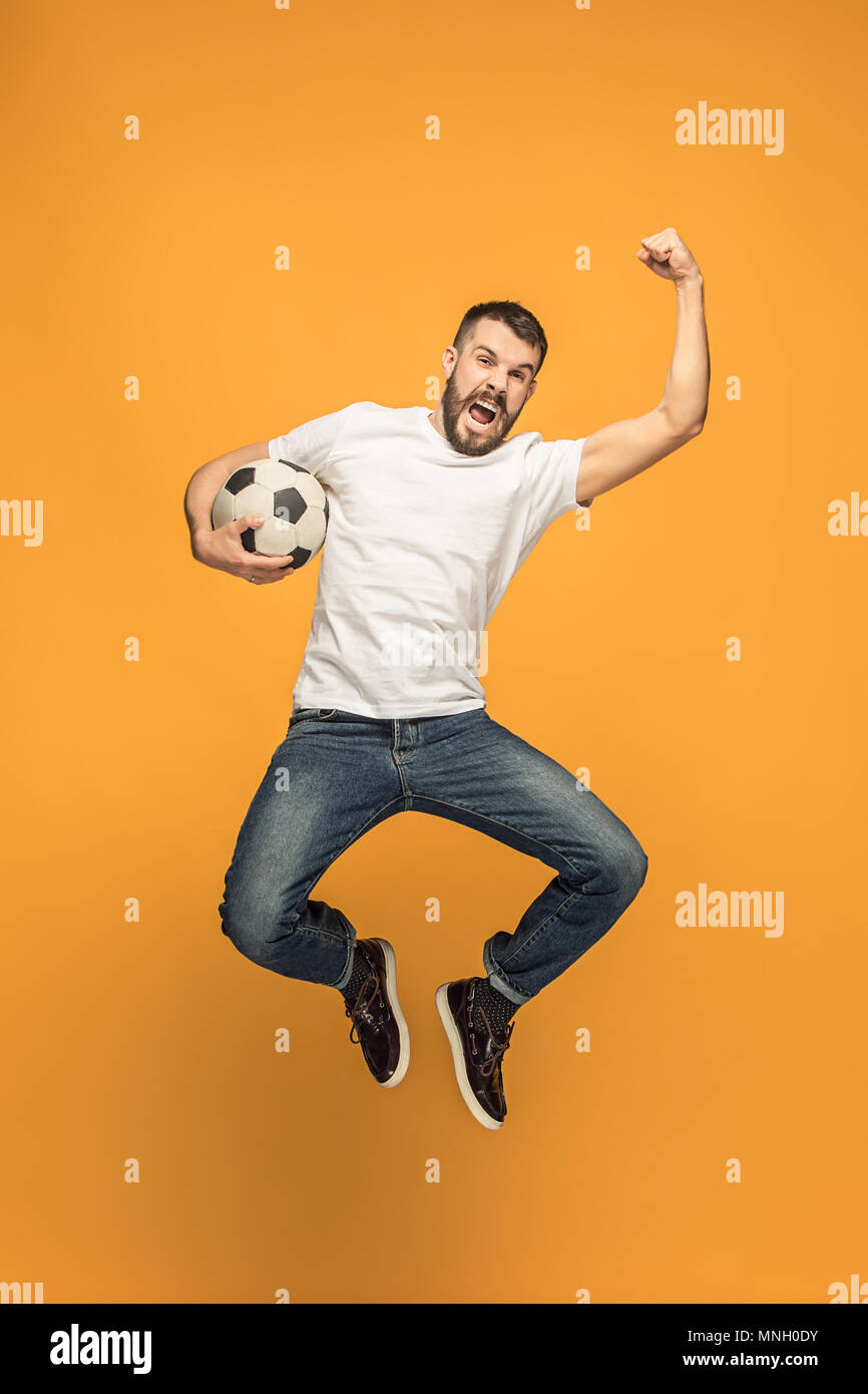 Man kicking ball foot hi-res stock photography and images - Alamy