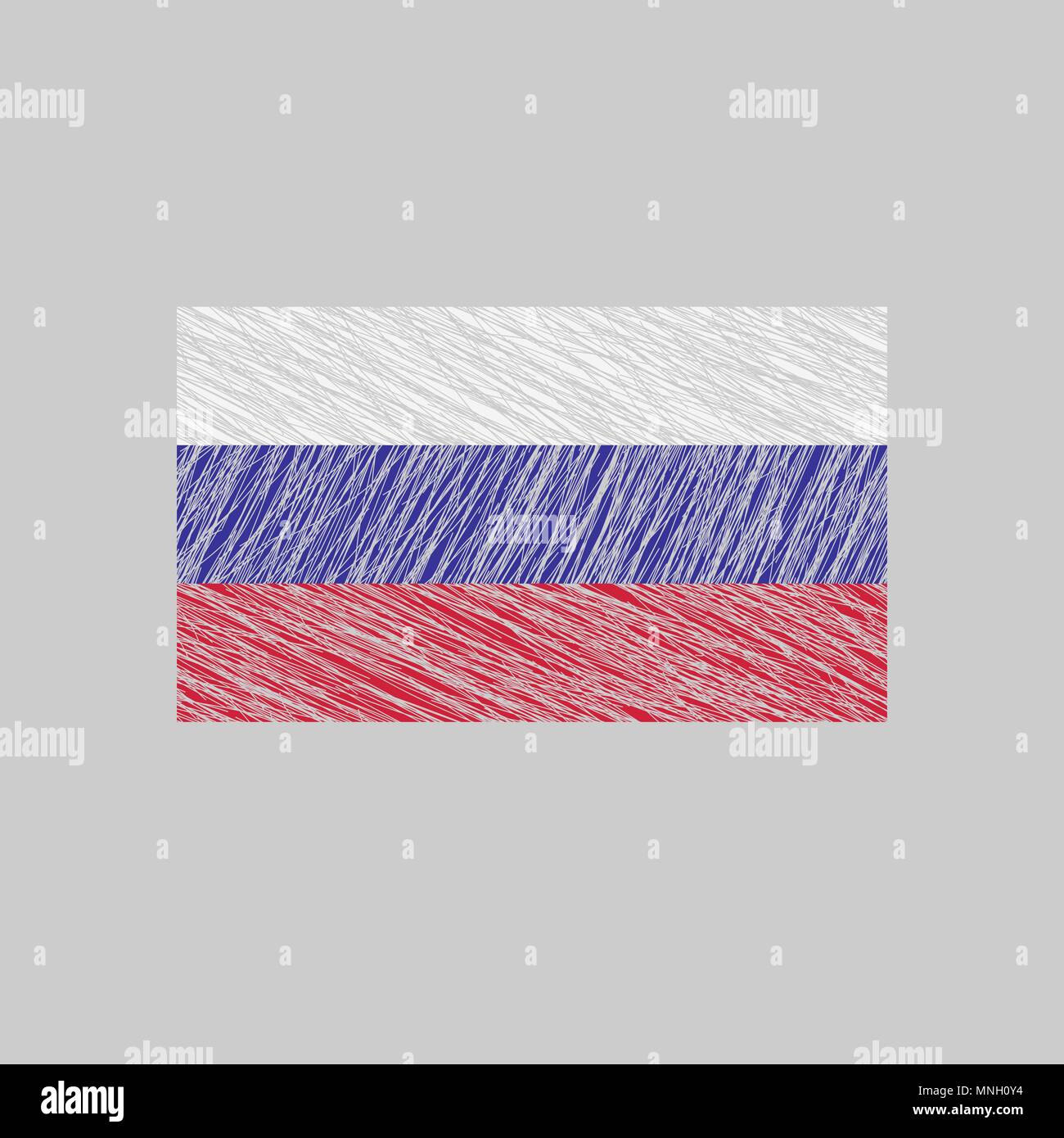 Russia flag with transparent background. Scratched texture Stock Vector ...