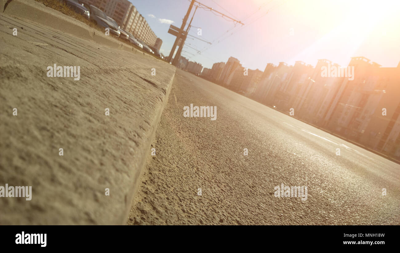 Empty highway in center hi-res stock photography and images - Alamy