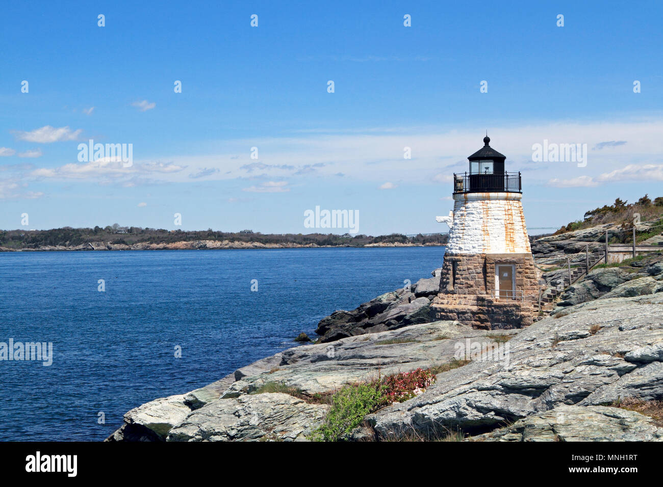 Castle Hill Lighthouse, Newport, Rhode Island, USA Stock Photo - Alamy