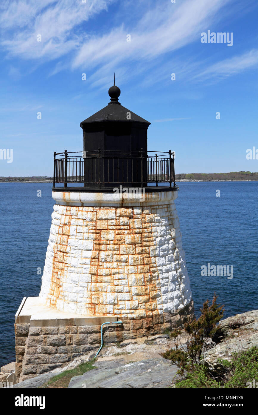 Castle Hill Lighthouse, Newport, Rhode Island, USA Stock Photo - Alamy