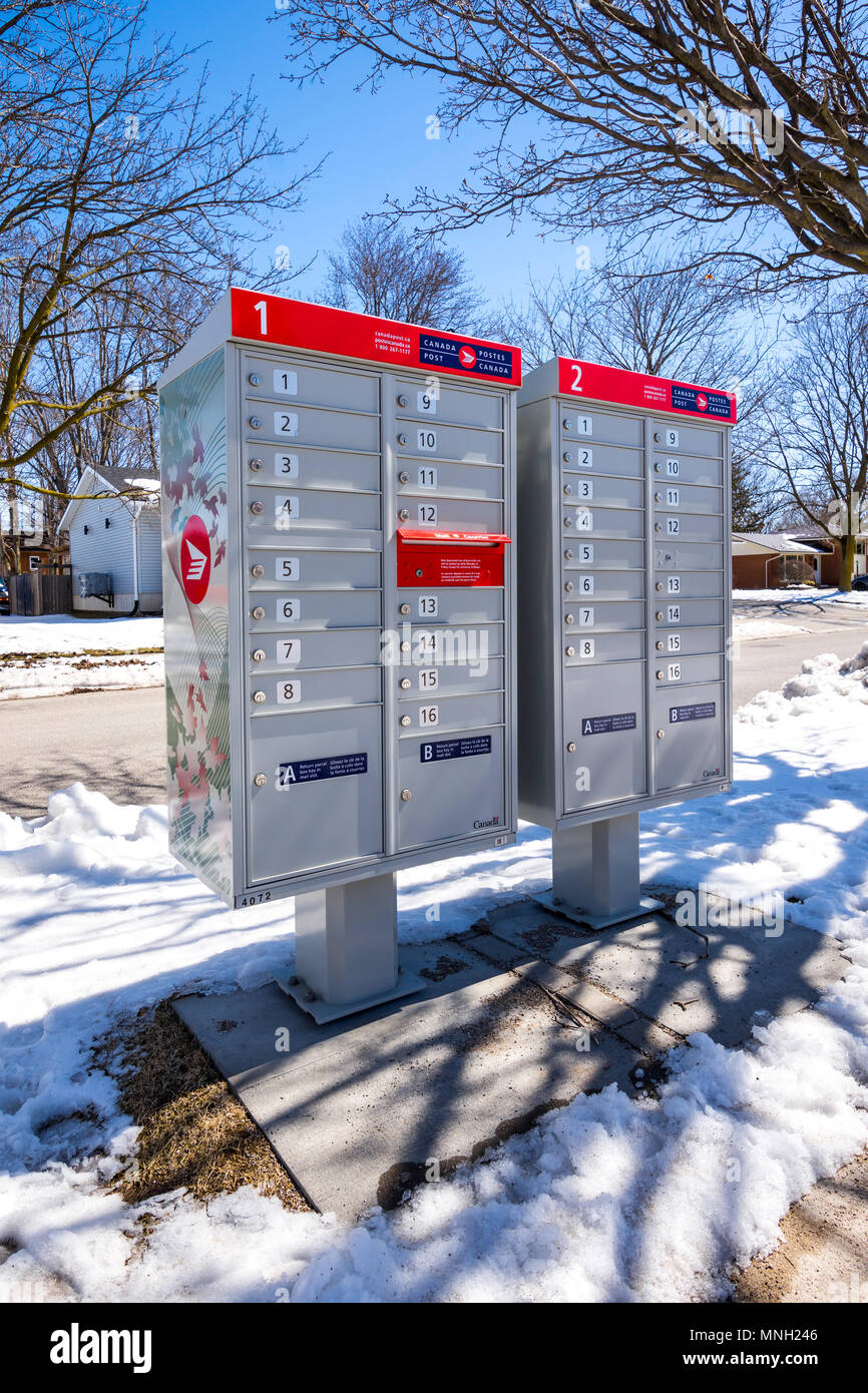 Canadian letter boxes hi-res stock photography and images - Alamy