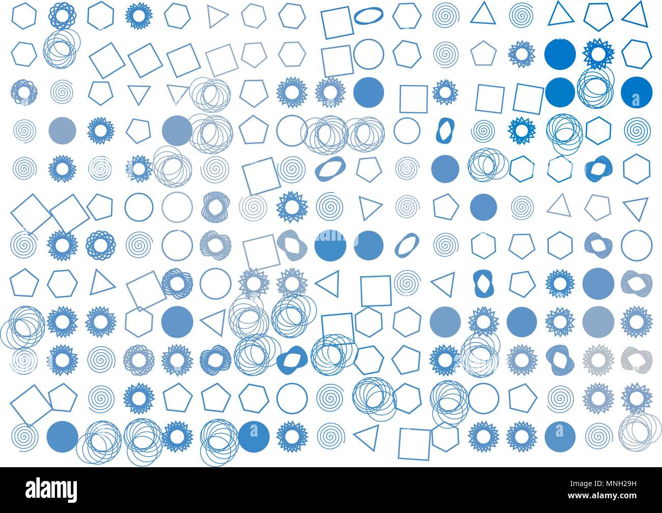 Shape Of Mixed Abstract Background Pattern Style Of Mosaic Or Tile Vector Illustration