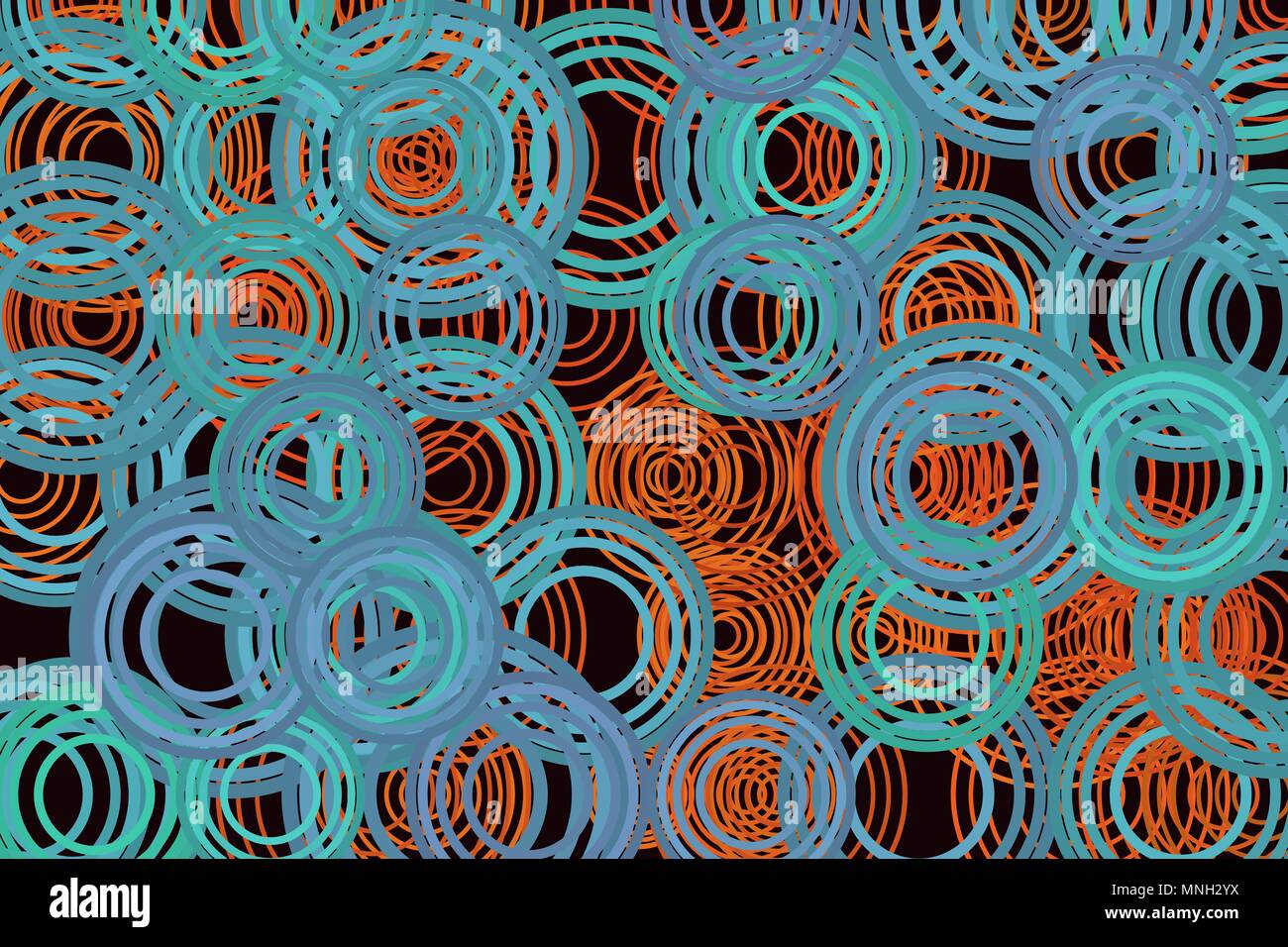 Shape of circles, bubbles, sphere or ellipses, abstract background pattern. Vector illustration ...