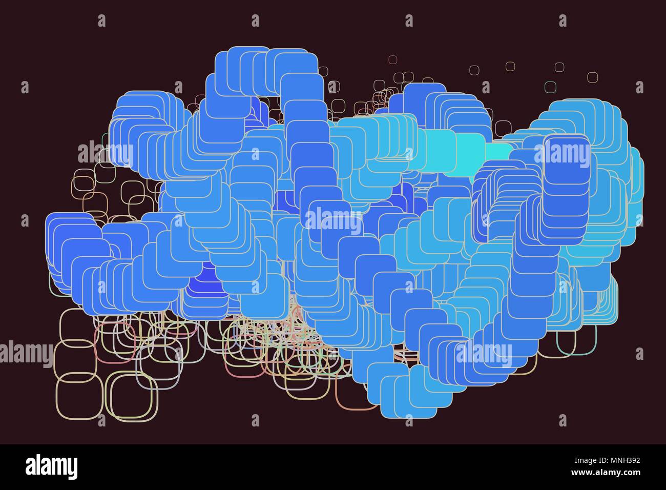 Background abstract mixed pattern for design. Vector illustration ...