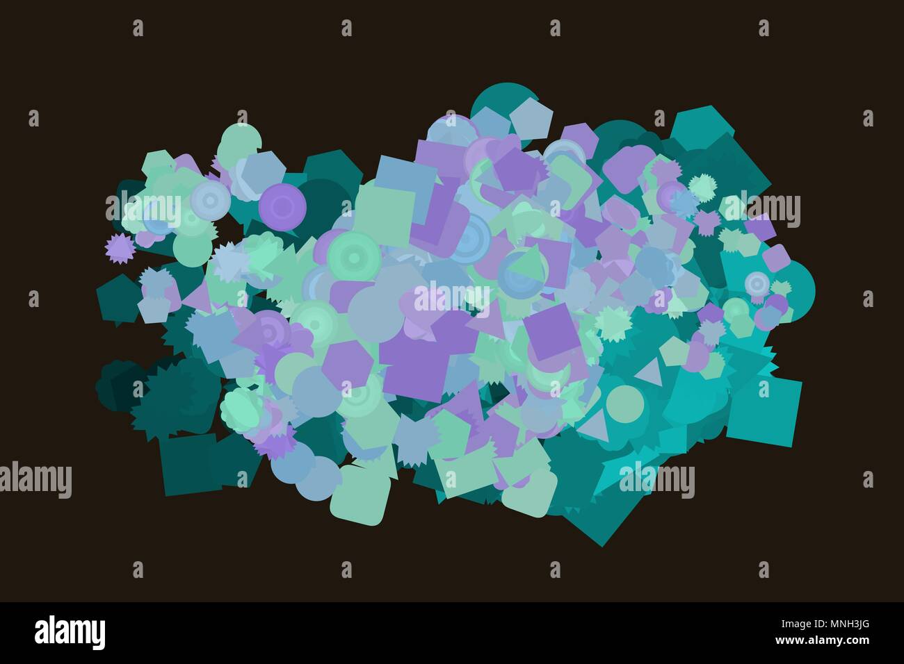 Abstract Background With Shape Of Mixed Pattern Vector Illustration Graphic Stock Vector Image