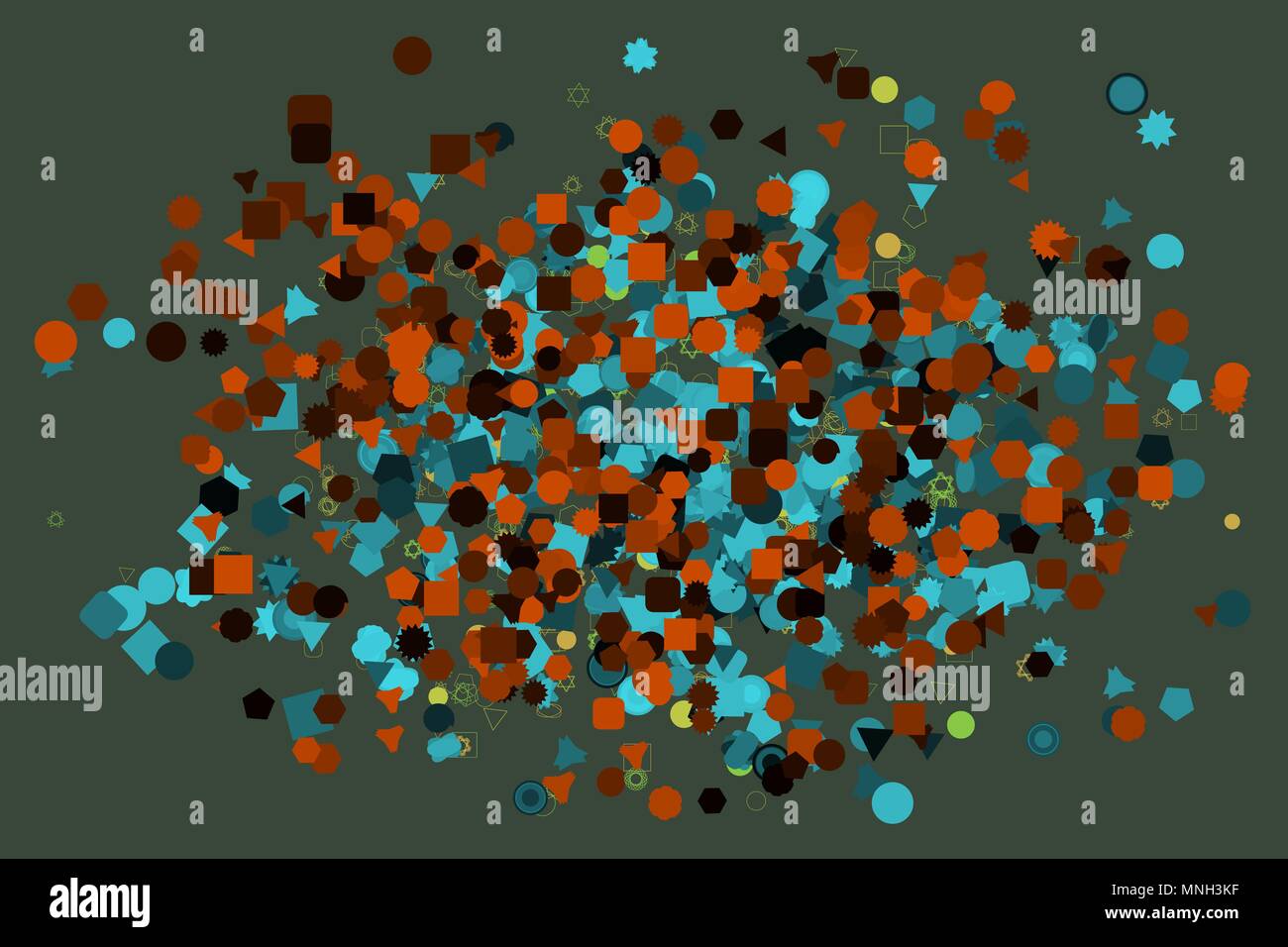 Conceptual background mixed pattern for design. Vector illustration ...