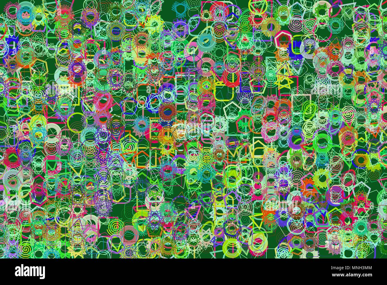 Color abstract mixed pattern generative art background. Vector ...