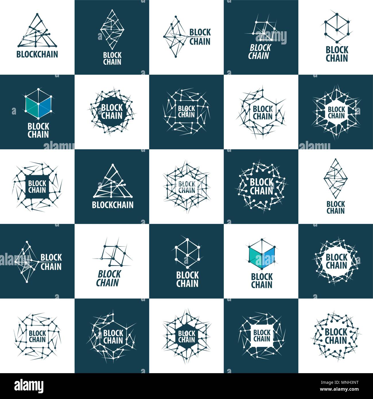 Vector logo blockchain Stock Vector Image & Art - Alamy