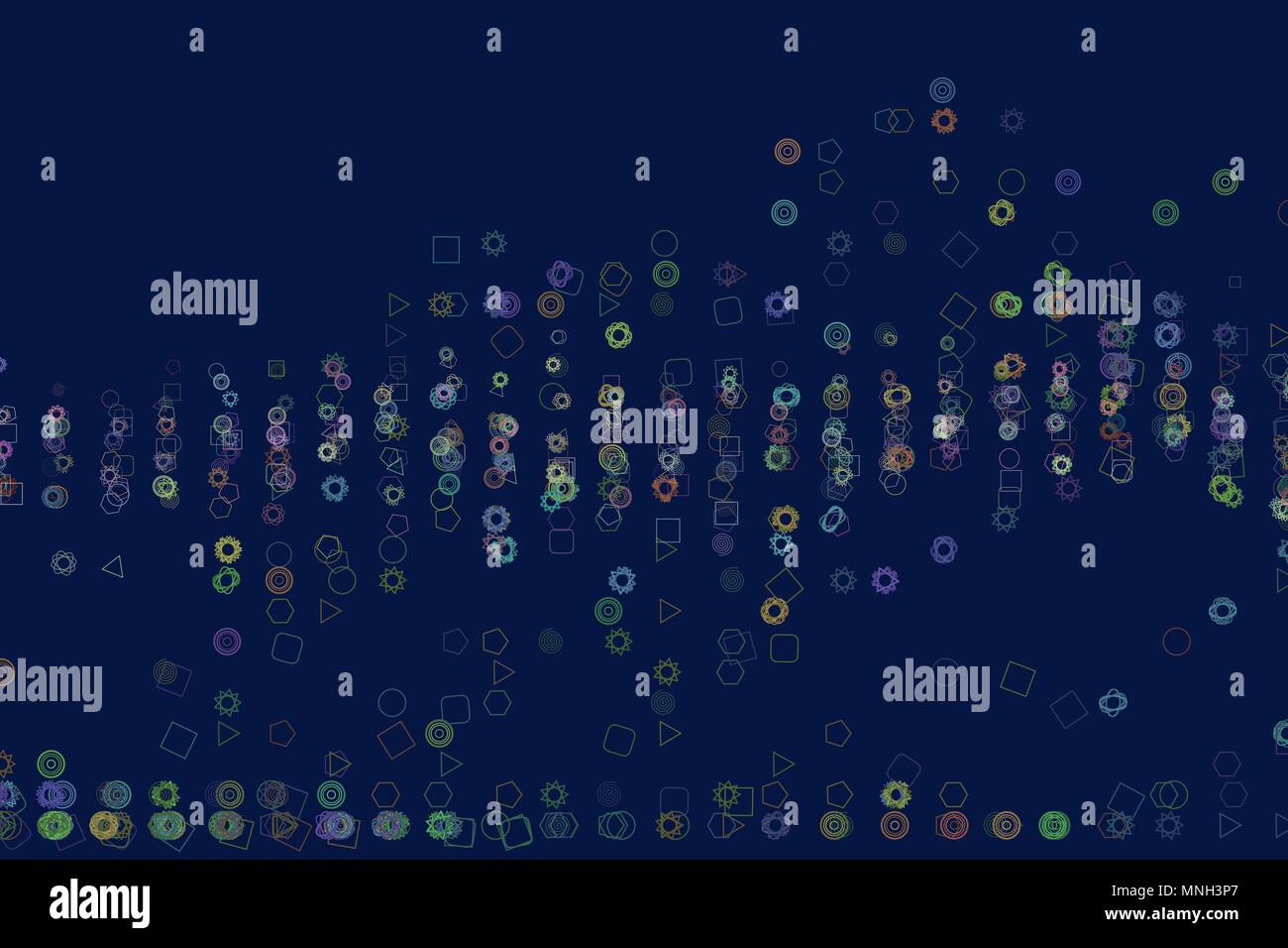 Abstract Background With Shape Of Mixed Pattern Vector Illustration Graphic Stock Vector Image