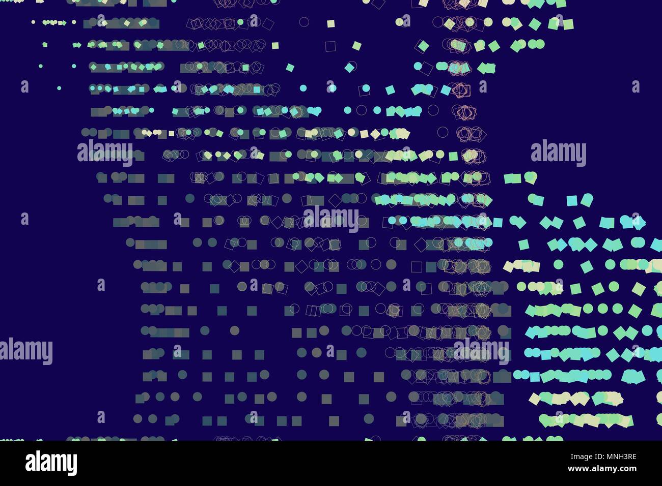 Abstract geometric ellipse & square box pattern, colorful & artistic ...