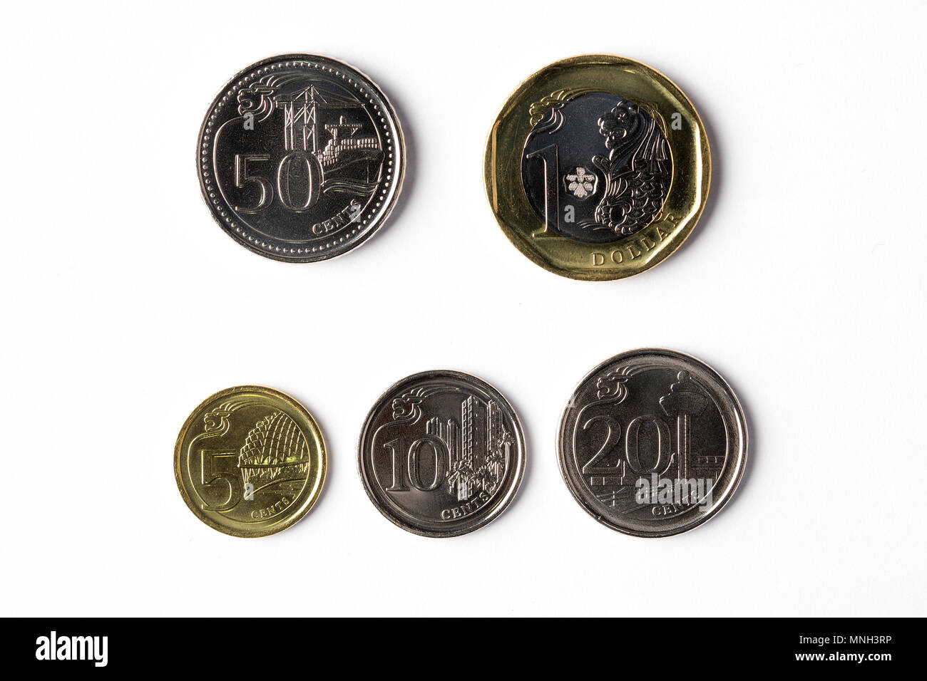 Singapore coins hi-res stock photography and images - Alamy