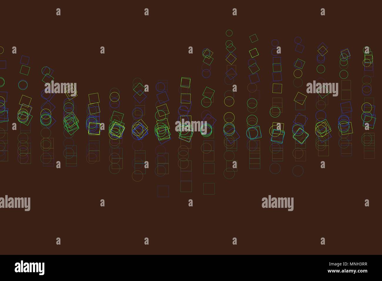 Abstract geometric ellipse & square box pattern, colorful & artistic ...