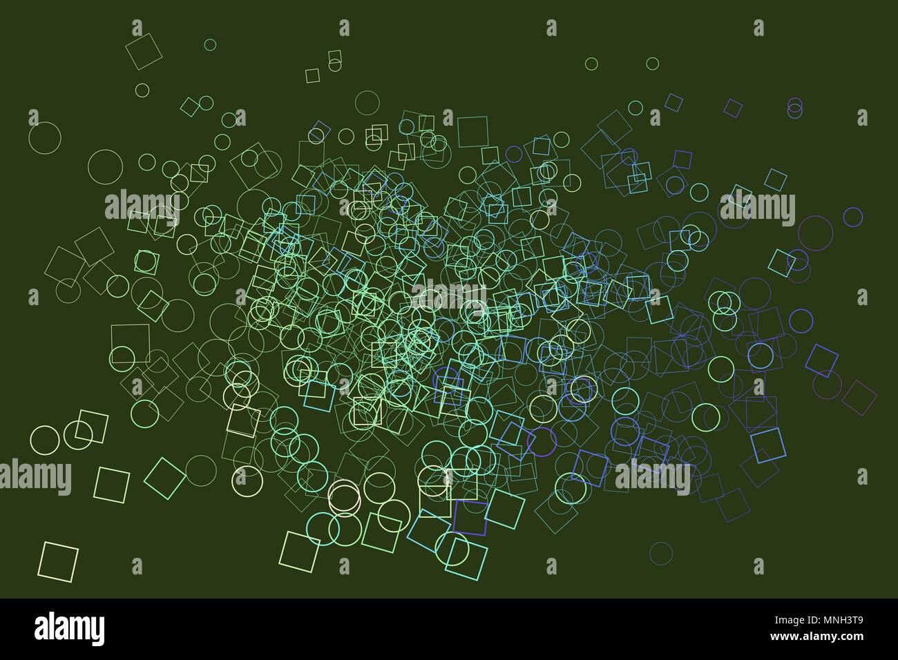 Shape of ellipse & square box, abstract background pattern. Vector ...