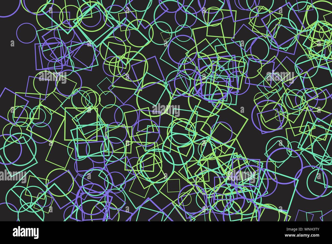 Shape of ellipse & square box, abstract background pattern. Vector ...