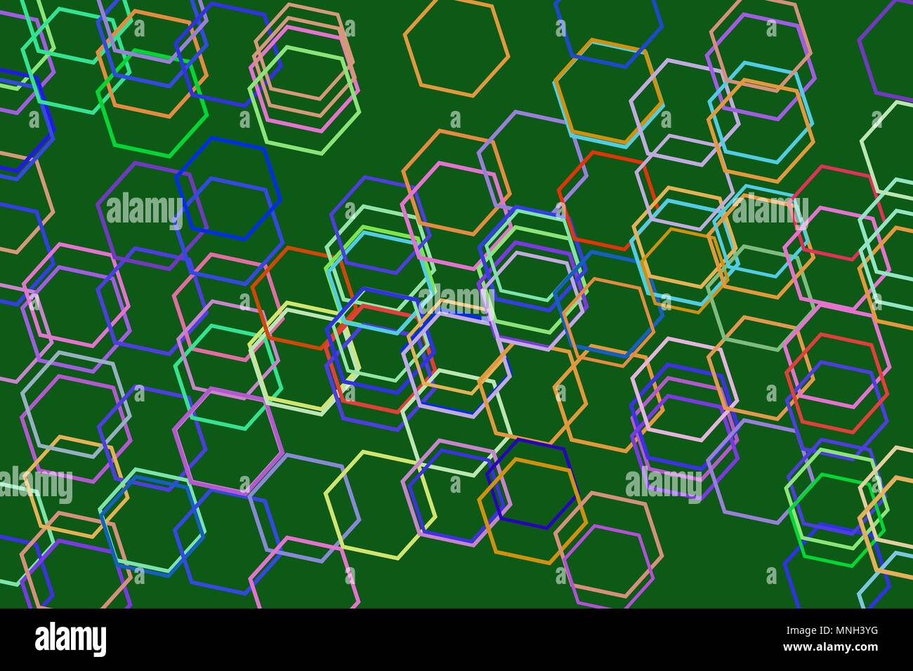 Abstract conceptual hexagon pattern. Good for web page, graphic design ...