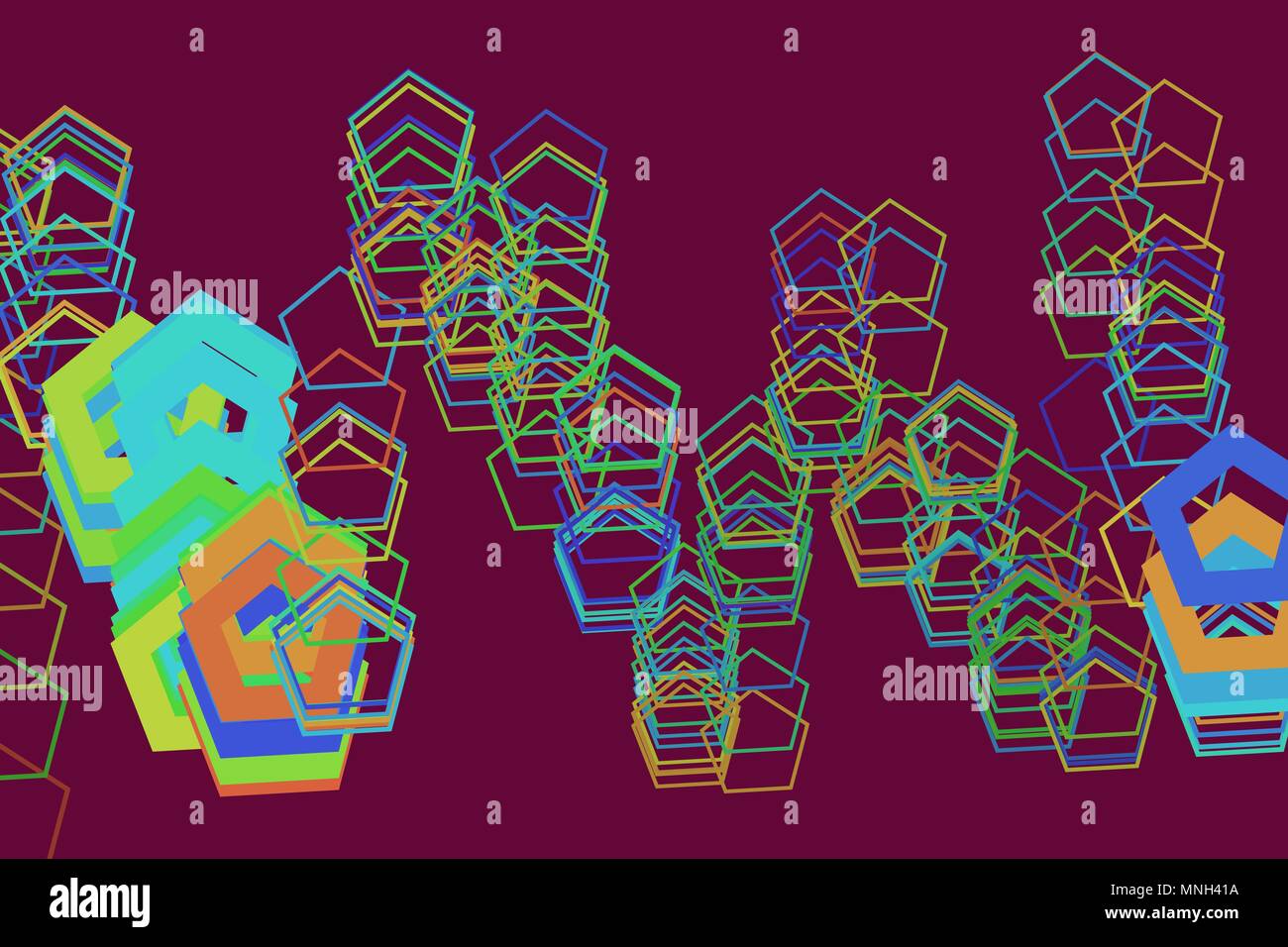 Modern geometrical pentagon background pattern abstract. Vector ...