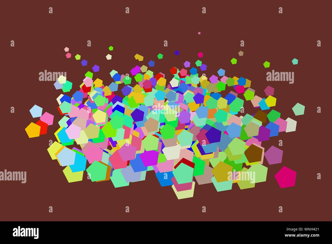 Shape of pentagon, abstract background pattern. Vector illustration ...