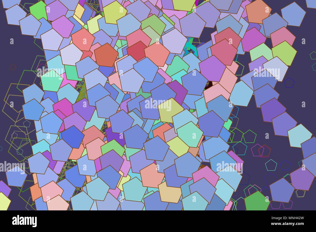 Shape of pentagon, abstract background pattern. Vector illustration ...