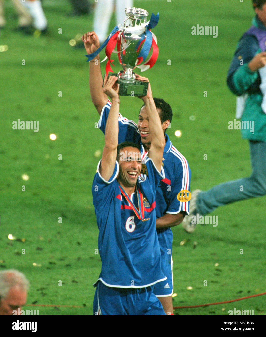 Football: Feijenoord Stadion in Rotterdam, Netherlands 02/07/2000 UEFA ...