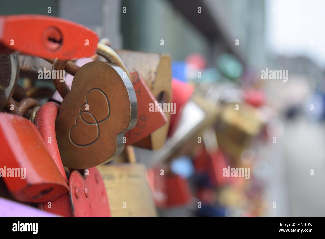 Two love locks hi-res stock photography and images - Alamy