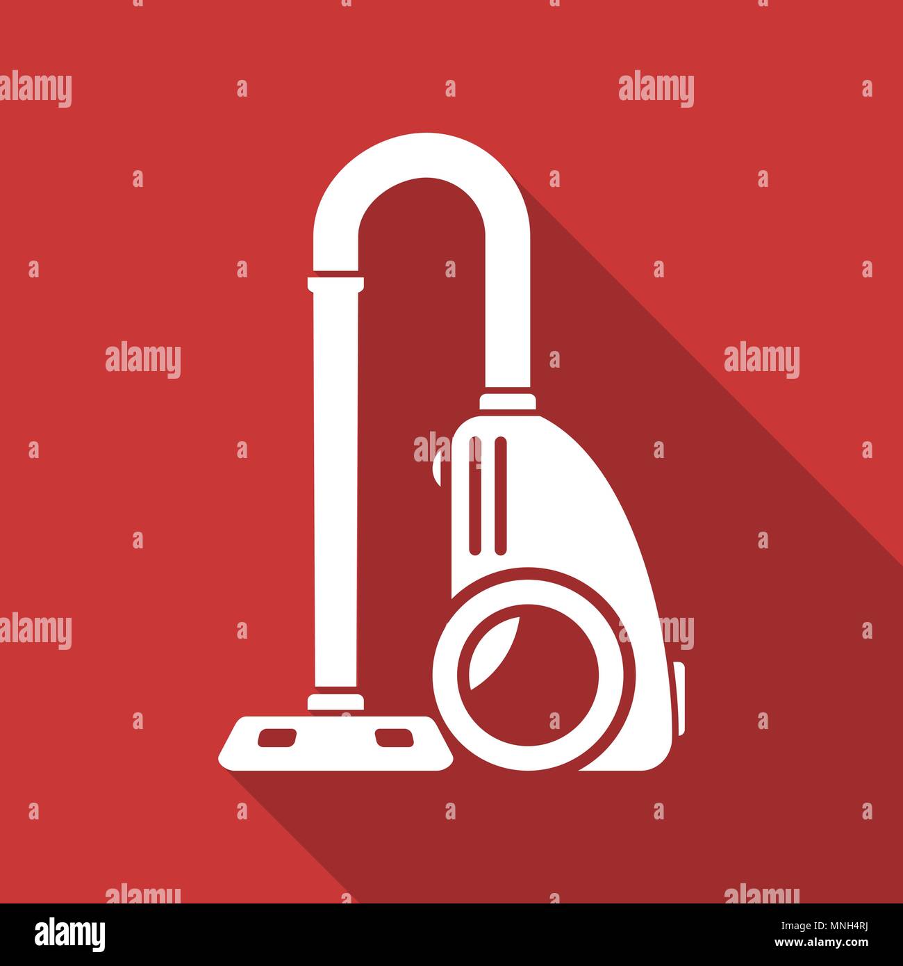 Hoover vacuum cleaner flat design vector icon Stock Vector Image & Art ...