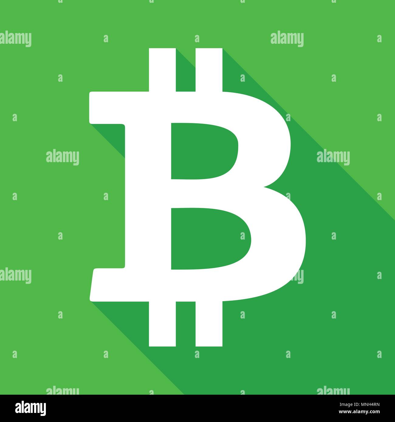 Green flat bitcoin icon Stock Vector Image & Art - Alamy