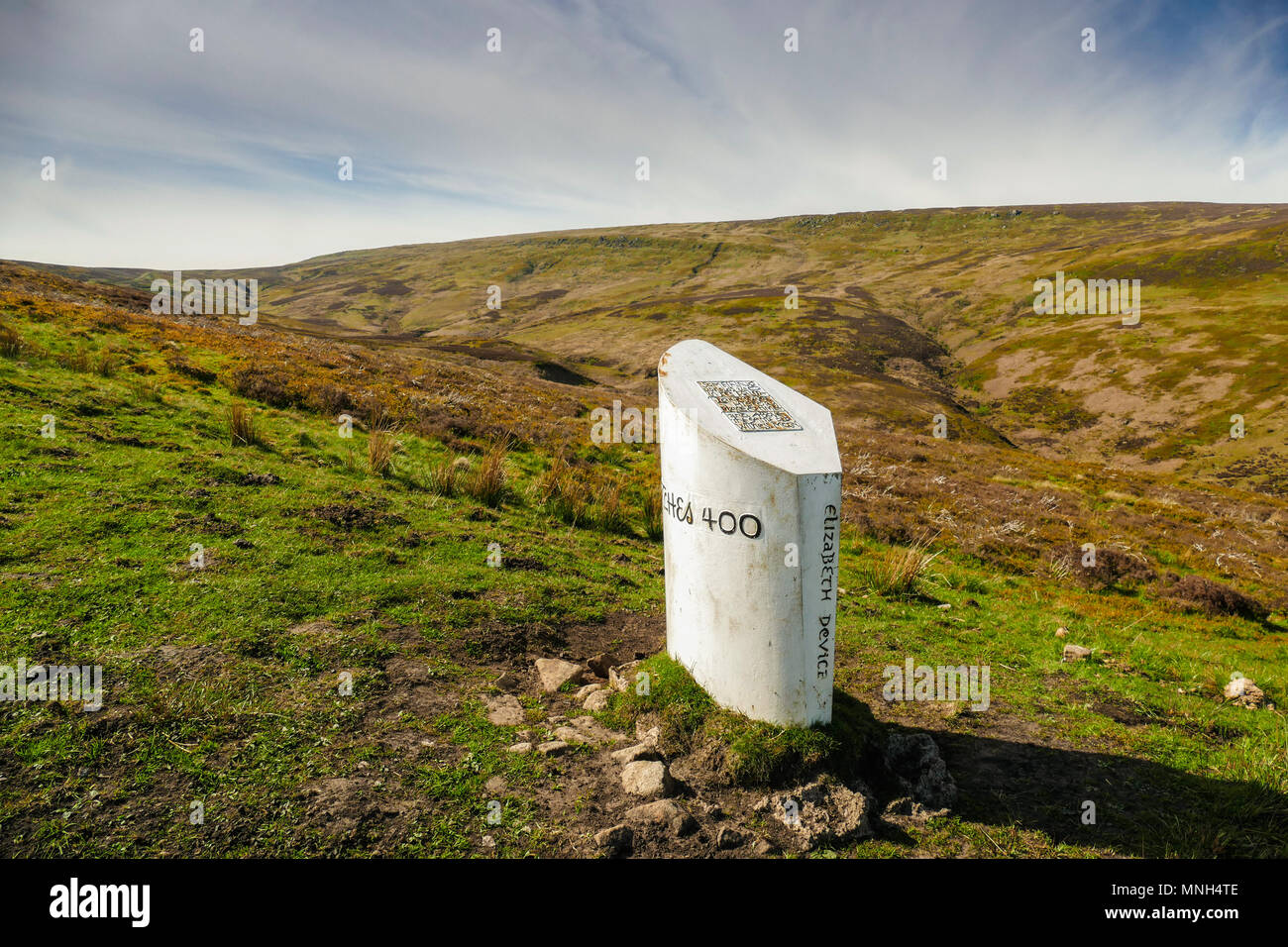 This is the number 6 marker memorial post to remember the 10 Pendle ...
