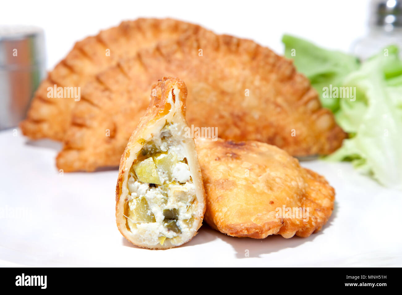 Crispy vegetable Samosa filling with vegetable marrow, leek and soya ...