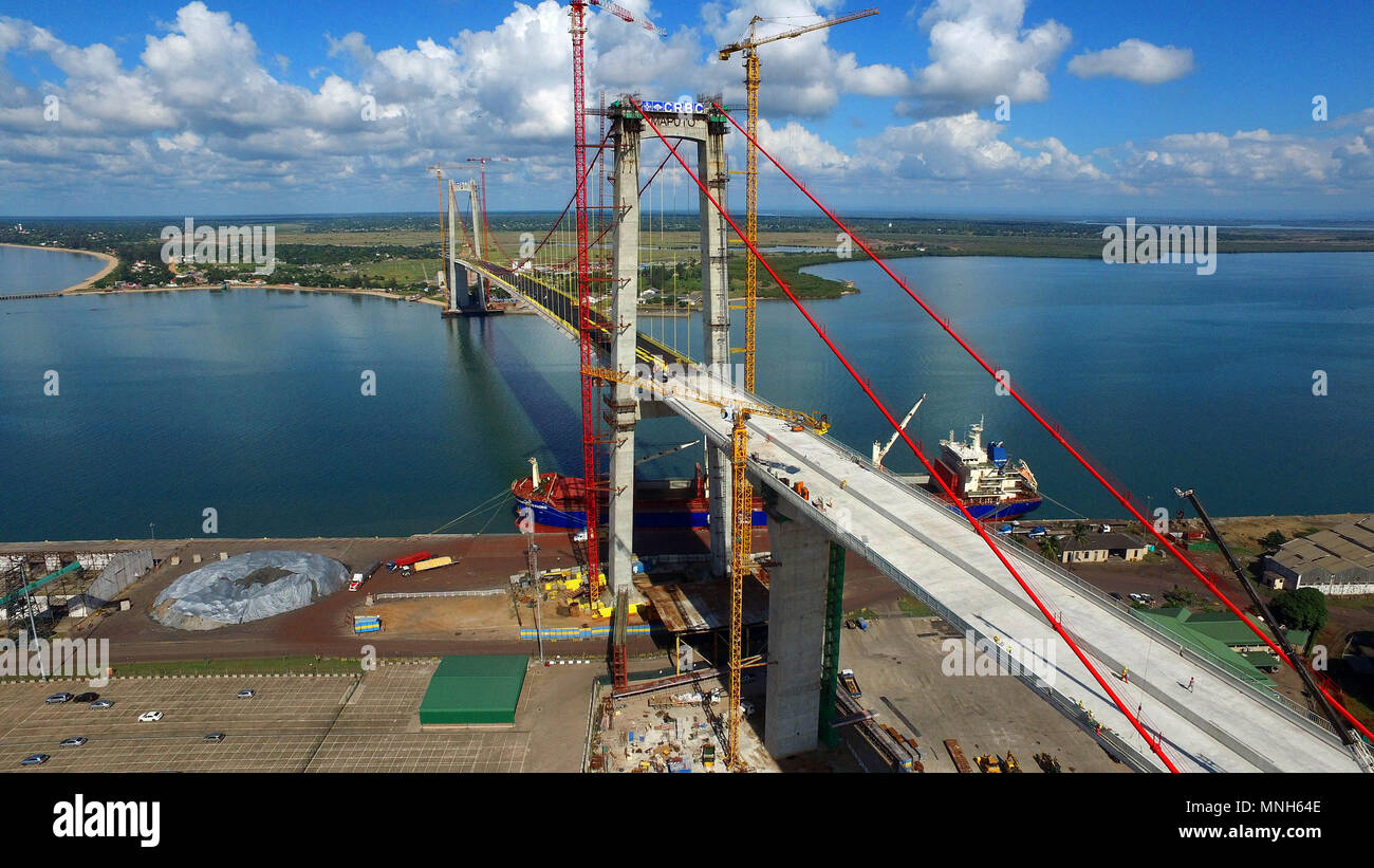 Maputo. 17th May, 2018. Aerial photo taken on May 8, 2018 shows the ...