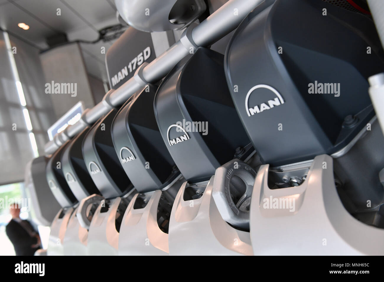 Munich, Deutschland. 16th May, 2018. Rand motive ship engine, MAN ...