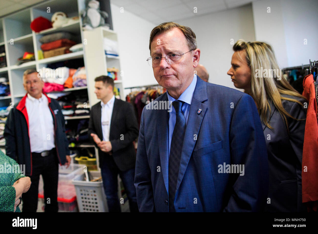 17 May 2018, Germany, Eisenach: Premier of Thuringia Bodo Ramelow ...