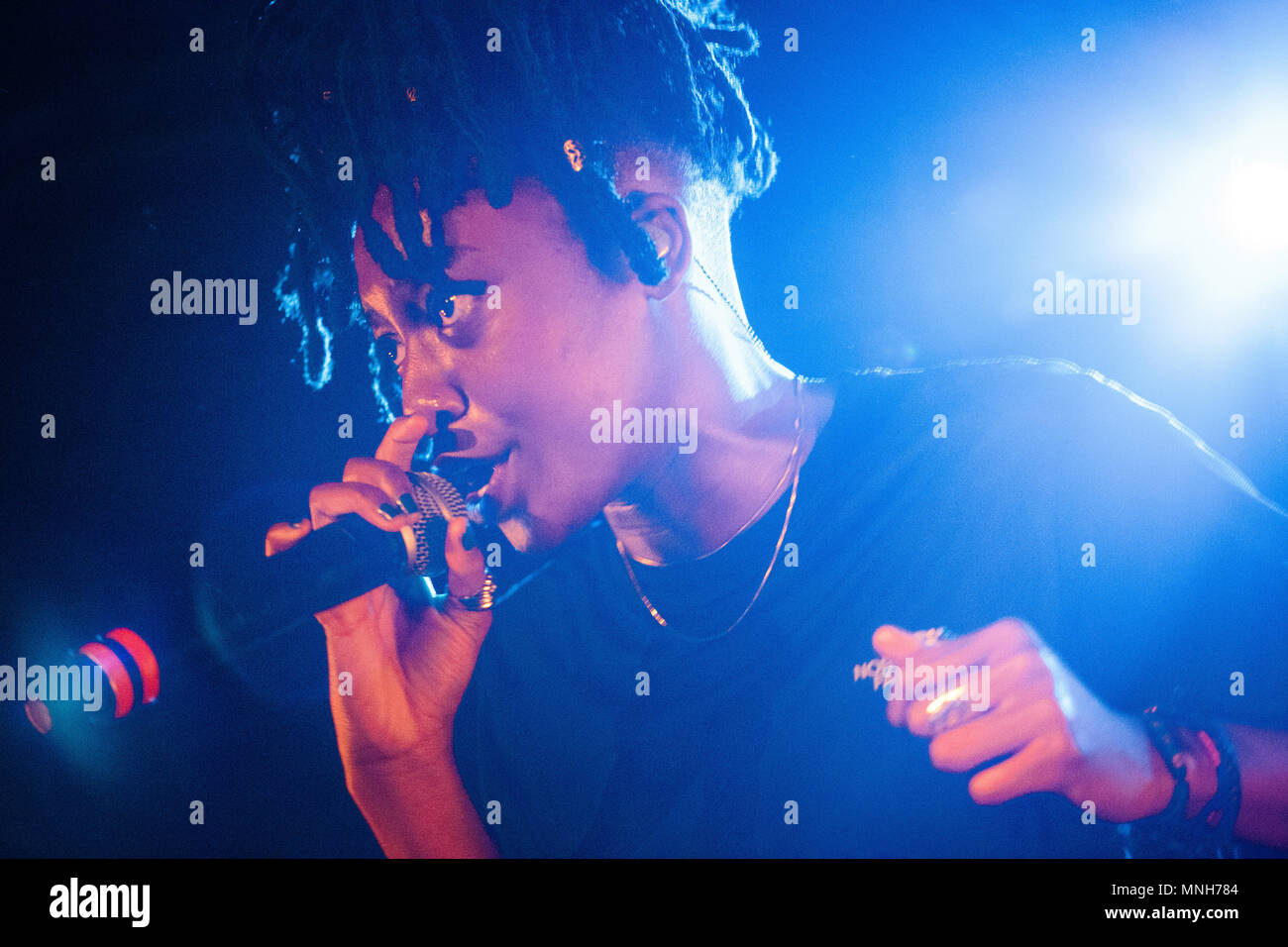 Denmark, Copenhagen - May 16, 2018. The English rapper and lyricist ...