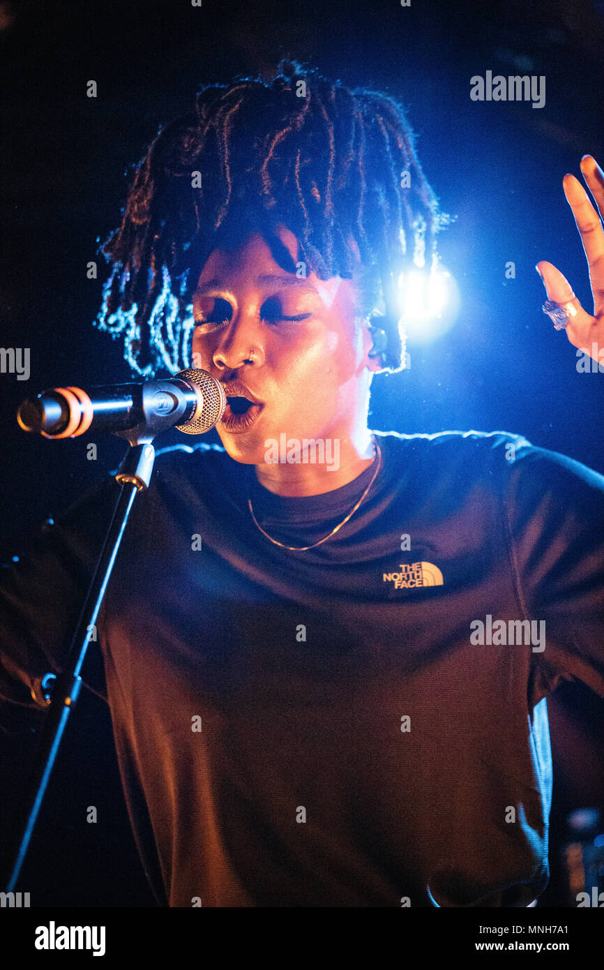 Denmark, Copenhagen - May 16, 2018. The English rapper and lyricist ...