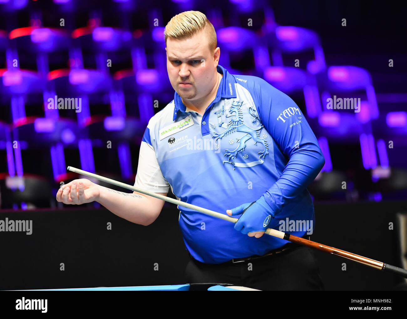 Shanghai, China. 17th May, 2018. Finland's Petri Makkonen during WORLD ...