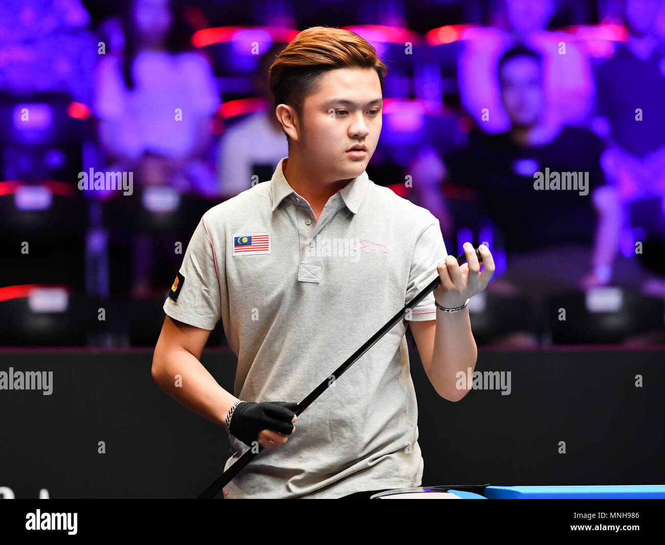 Shanghai, China. 17th May, 2018. Malaysia's Darryl Chia during WORLD ...