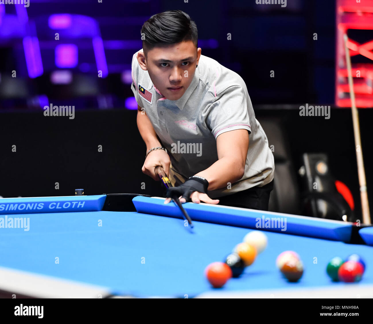 Shanghai, China. 17th May, 2018. Malaysia's Muhammad Almie during WORLD ...